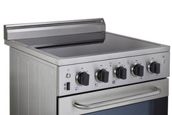 Unique® 24" 2.3 cu.ft. Stainless Steel Smoothtop Electric Range at Menards®
