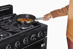 Unique® 30" 3.9 cu.ft. Midnight Black Retro Gas Range at Menards®