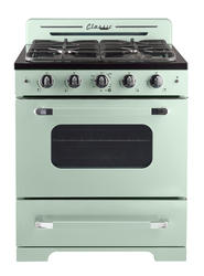 Unique® 30" 3.9 cu.ft. Summer Mint Green Retro Gas Range at Menards®