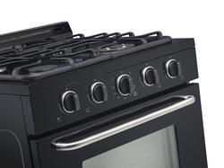 Unique® Classic 30" Black Off-Grid Propane Range at Menards®