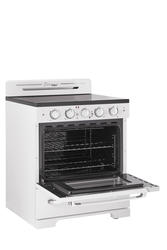 Unique® 30" 3.9 cu.ft. Marshmallow White Retro Electric Range (Smooth ...
