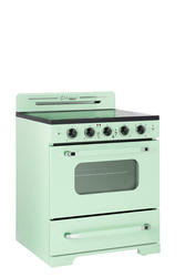 Unique® 30" 3.9 cu.ft. Summer Mint Green Retro Electric Range (Smooth ...