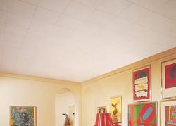 USG™ Custom 12" x 12" White Class-C Wood Fiber Staple-Up Ceiling Tile ...