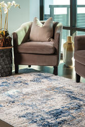 United Weavers® Eternity Elixir Blue 7'10" x 10'6" Area Rug at Menards®