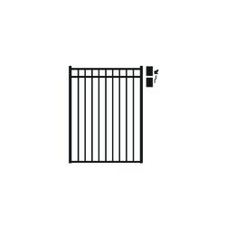 Yardworks Asbury 5x4 Black Straight Gate at Menards®