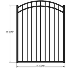 Yardworks Asbury 4-6 x 4 Black Arch Gate at Menards®