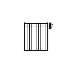 Yardworks Asbury 4 6x4 Black Straight Gate at Menards®