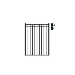 Yardworks Columbia 5 x 4 Black Straight Gate at Menards®