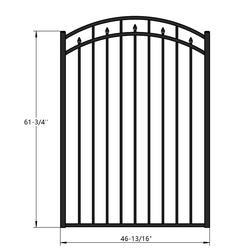 Yardworks Columbia 5 x 4 Black Arch Gate at Menards®