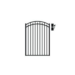 Yardworks Columbia 5 x 4 Black Arch Gate at Menards®