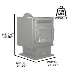 Vogelzang® Pellet Stove with 90 lb. Hopper (1,700 sq.ft.) at Menards®