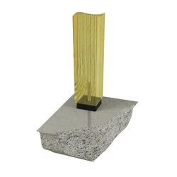 MiTek® 4" x 4" Black Composite Post Base at Menards®
