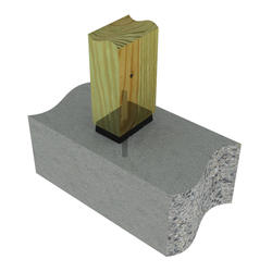 MiTek® 4" x 6" Black Composite Post Base at Menards®