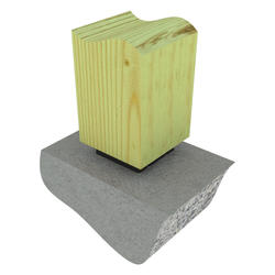 MiTek® 5" x 5" Black Composite Post Base at Menards®