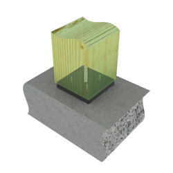 MiTek® 8" x 8" Black Composite Post Base at Menards®