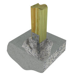 MiTek® 4" x 4" Steel Elevated Post Base at Menards®