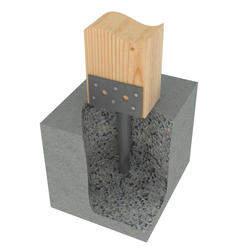 MiTek® 4" x 6" Steel Elevated Post Base at Menards®