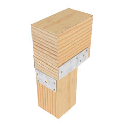 MiTek® 8" x 8" G90 Steel End Post to Beam Connector at Menards®