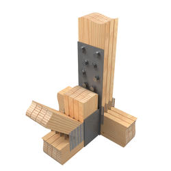 MiTek® 7-1/2" x 6" x 25" 4-Ply Girder Truss Hanger at Menards®