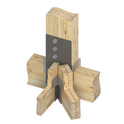 MiTek® 9-1/4" x 5-1/2" x 22" 2-Ply Hip and 1-Ply Jack Skewed Right ...