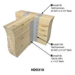 MiTek® 3" x 10" G90 Steel Heavy-Duty Top Mount Hanger at Menards®