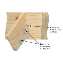 MiTek® 3-1/2" Triple Zinc Slope/Skew Hanger at Menards®