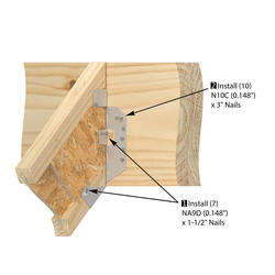 MiTek® 3" Triple Zinc Slope/Skew Hanger at Menards®