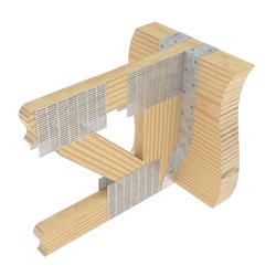 MiTek® 3-9/16" X 14" G90 Steel Adjustable Strap Hanger at Menards®