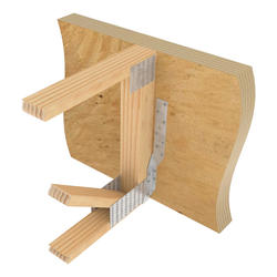 MiTek® 3-9/16" x 17-1/2" G90 Steel Adjustable Strap Hanger at Menards®