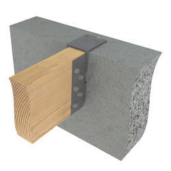 MiTek® 3-5/8" x 11-1/4" Steel Narrow Flange High Uplift Masonry Hanger ...