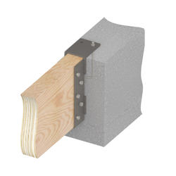 MiTek® 3-5/8" x 14" Steel Narrow Flange High Uplift Masonry Hanger at ...