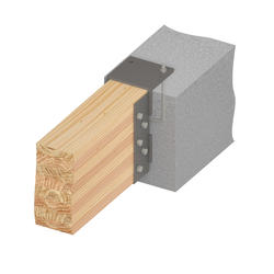 MiTek® 5-5/8" x 11-7/8" Steel Narrow Flange High Uplift Masonry Hanger ...