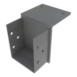 MiTek® 5-5/8" x 7-1/4" Steel Narrow Flange High Uplift Masonry Hanger ...