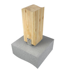 MiTek® 6" x 6" Triple Zinc Post Anchor at Menards®