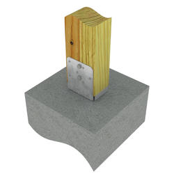 MiTek® 4" x 6" G90 Steel 2-Sided High Uplift Post Anchor at Menards®