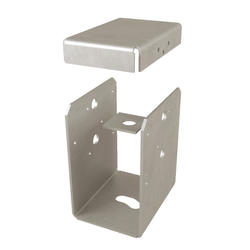 MiTek® 4" x 6" G90 Steel 2-Sided High Uplift Post Anchor at Menards®