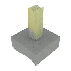 MiTek® 6" x 6" Triple Zinc 2-Sided High Uplift Post Anchor at Menards®
