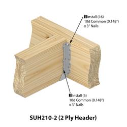 MiTek® 2" x 10"-14" G90 Steel Standard Joist Double Hanger at Menards®