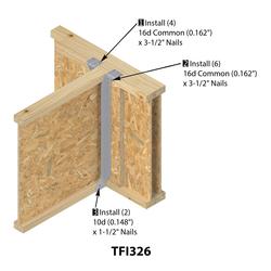 MiTek® 2-1/2" x 26" G90 Steel Top Mount I-Joist Hanger at Menards®