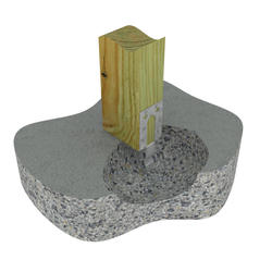 MiTek® 4" x 6" Triple Zinc Wet Post Anchor at Menards®