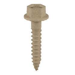 MiTek® 1/4" x 1-1/2" Hex Drive Gold Coat Hex Head Joist Hanger Screw ...