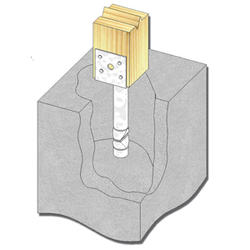 MiTek® 6" x 6" Steel Elevated Post Base at Menards®