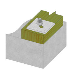 MiTek® 3" x 3" Bearing Plate with 3/4" Bolt Diameter at Menards®
