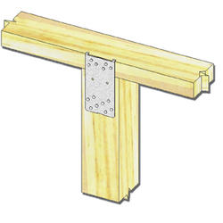 MiTek® 2-3/4" x 5-7/16" 2X G90 Steel Double Stud Plate Tie at Menards®