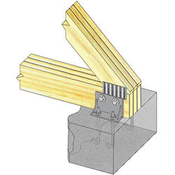 MiTek® 2-1/4" x 6" x 4-1/4" Masonry Uplift Connector Pair at Menards®