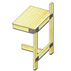 MiTek® 5-1/4" x 2-3/4" G90 Steel Pronged Mending Plate at Menards®