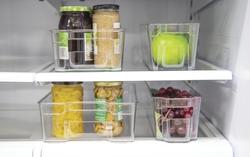 Simple Made 4.33" x 14.57" Fridge/Freezer Gray Organizer Bin at Menards®