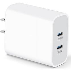 40W USB-C Dual-Port Charging Block - White at Menards®
