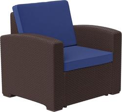 Flash Furniture® Seneca Brown Faux Rattan Chair at Menards®