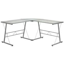 Silver L-Shaped Computer Desk at Menards®